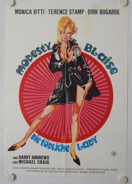 Modesty Blaise - Die tödliche Lady originales deutsches Filmplakat