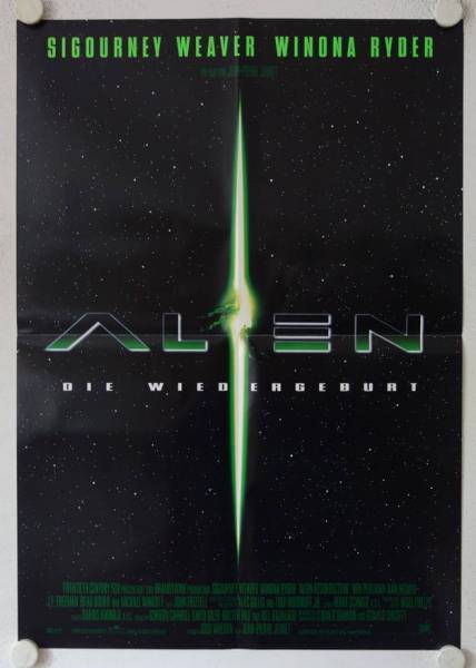 Alien: Resurrection original release german movie poster