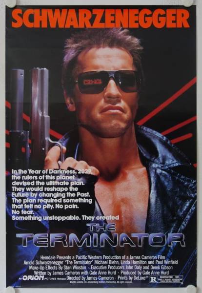 The Terminator original release US Onesheet movie poster