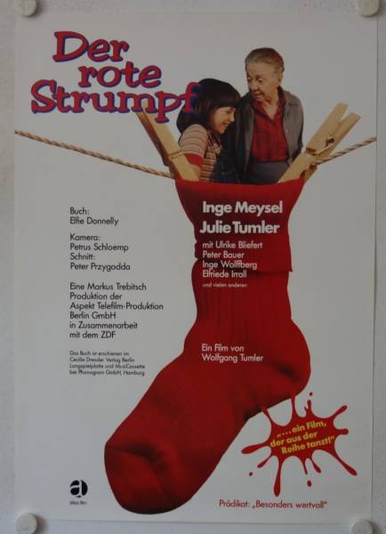 Der rote Strumpf originales deutsches Filmplakat
