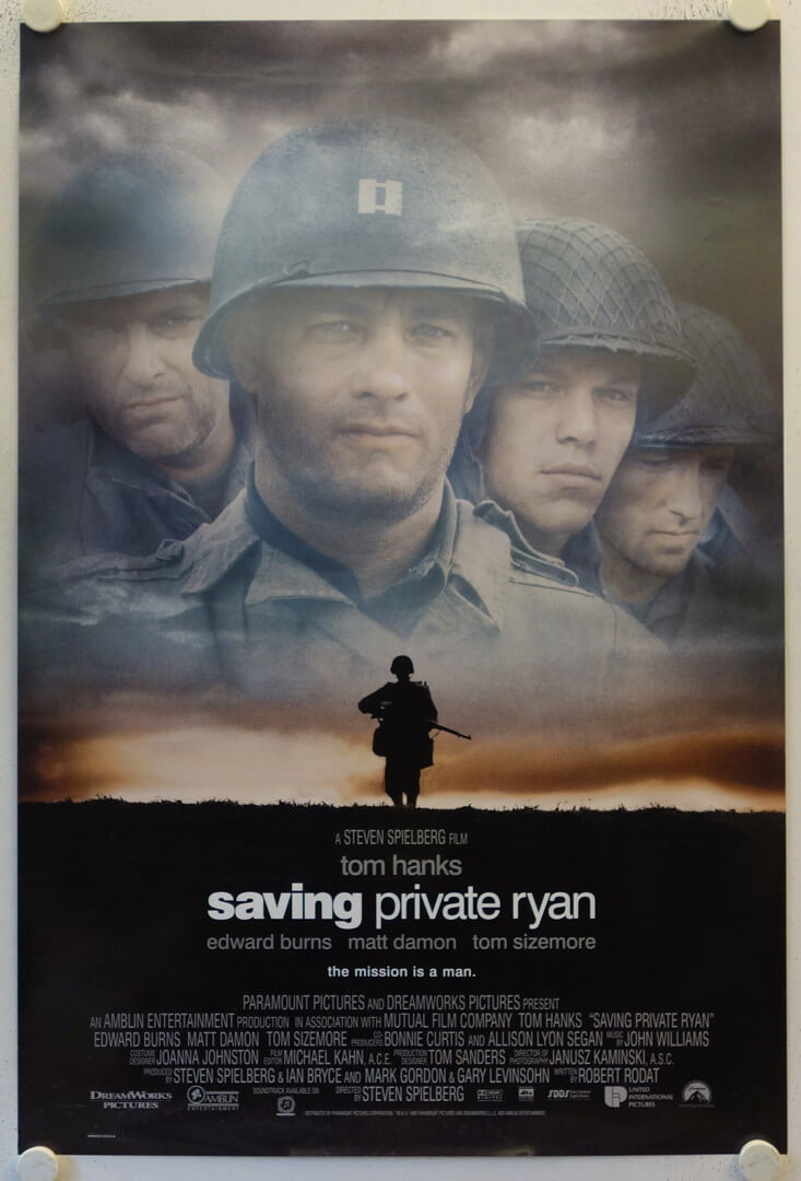 Saving Private Ryan Original Release US Onesheet Movie Poster Saving Private Ryan Original Release US Onesheet Movie Poster