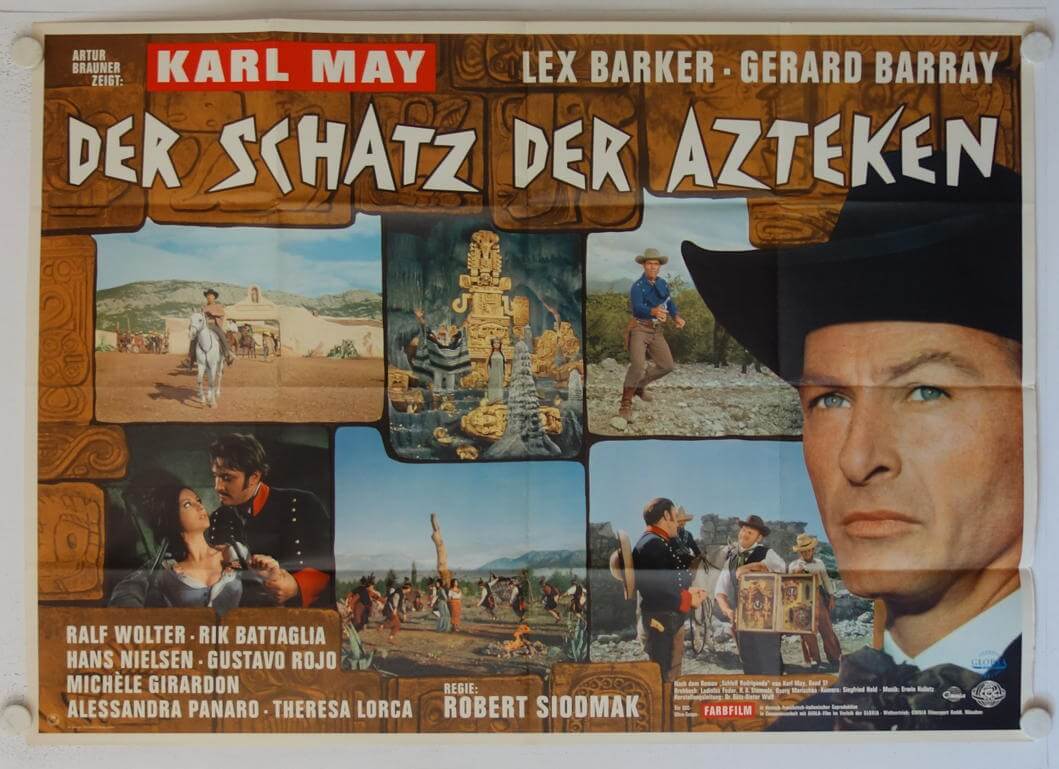 Karl May Der Schatz der Azteken originales deutsches A0-Filmplakat