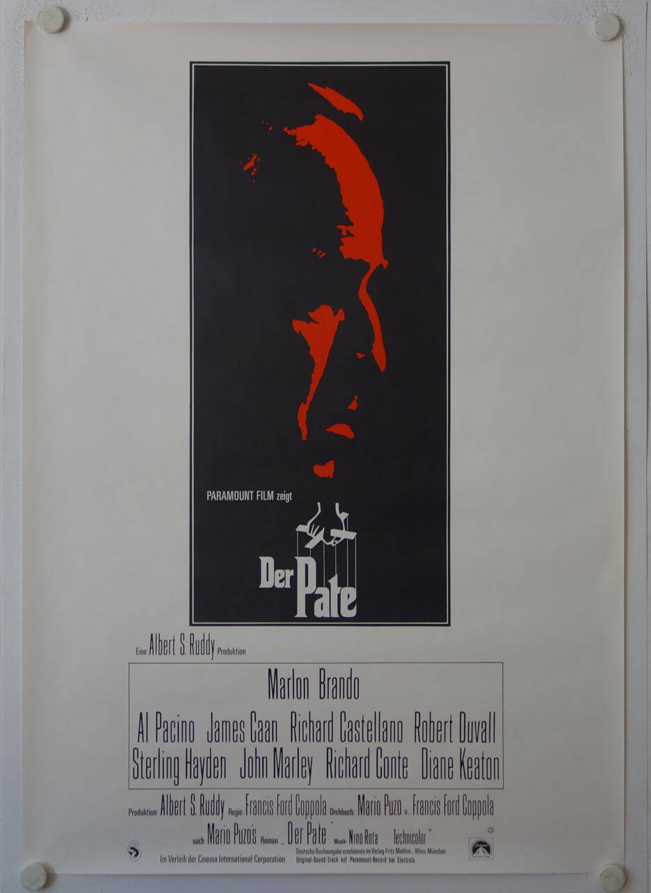 The Godfather original release german double-panel movie poster