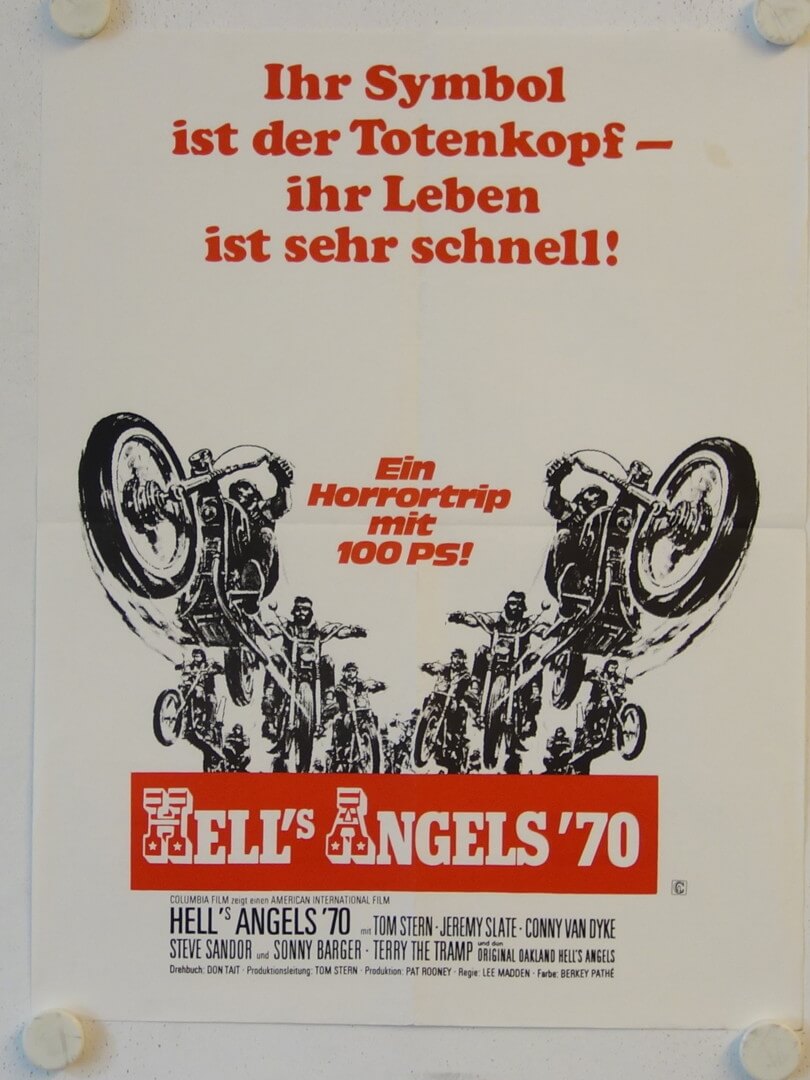 Hells Angels 69 original release german halfsheet movie poster