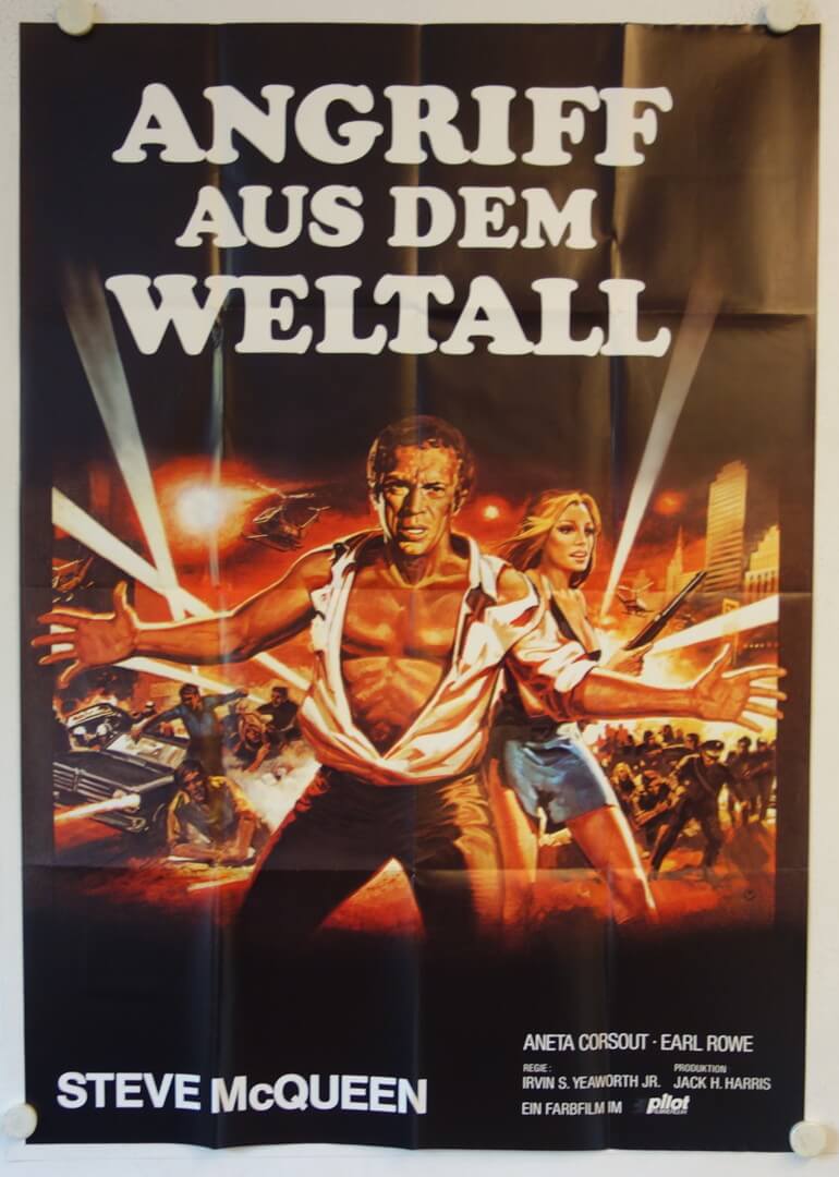 The Blob re-release german double-panel movie poster