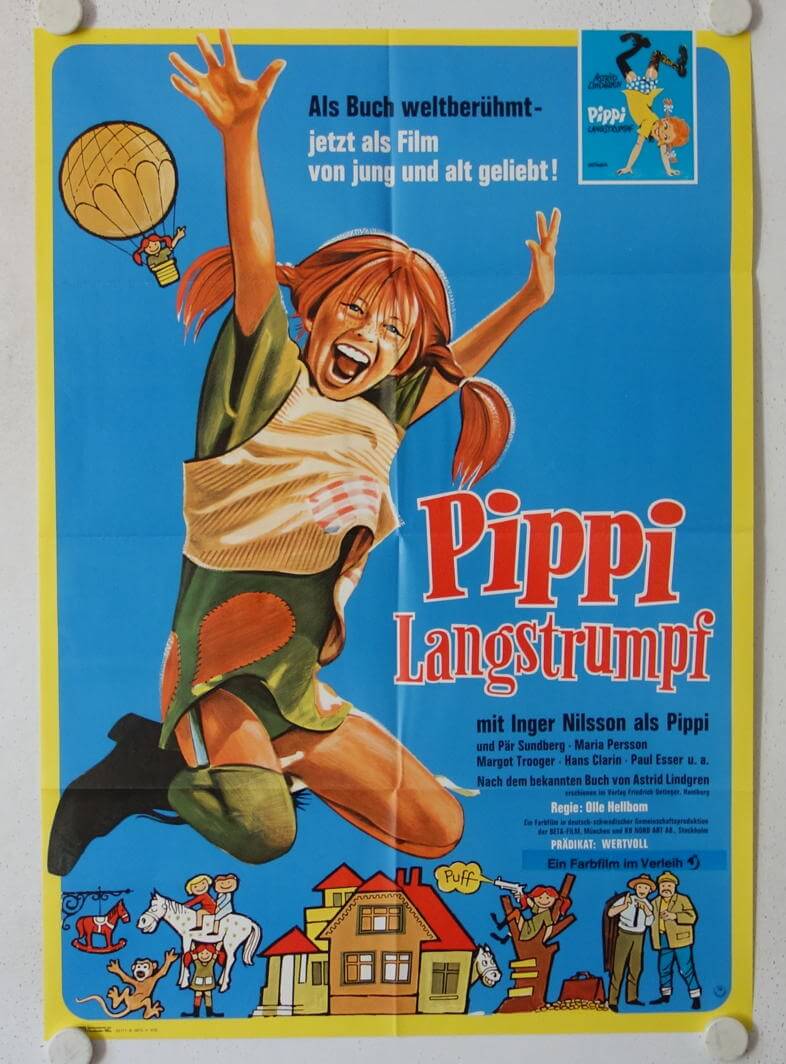 Pippi Longstockings re-release german movie poster