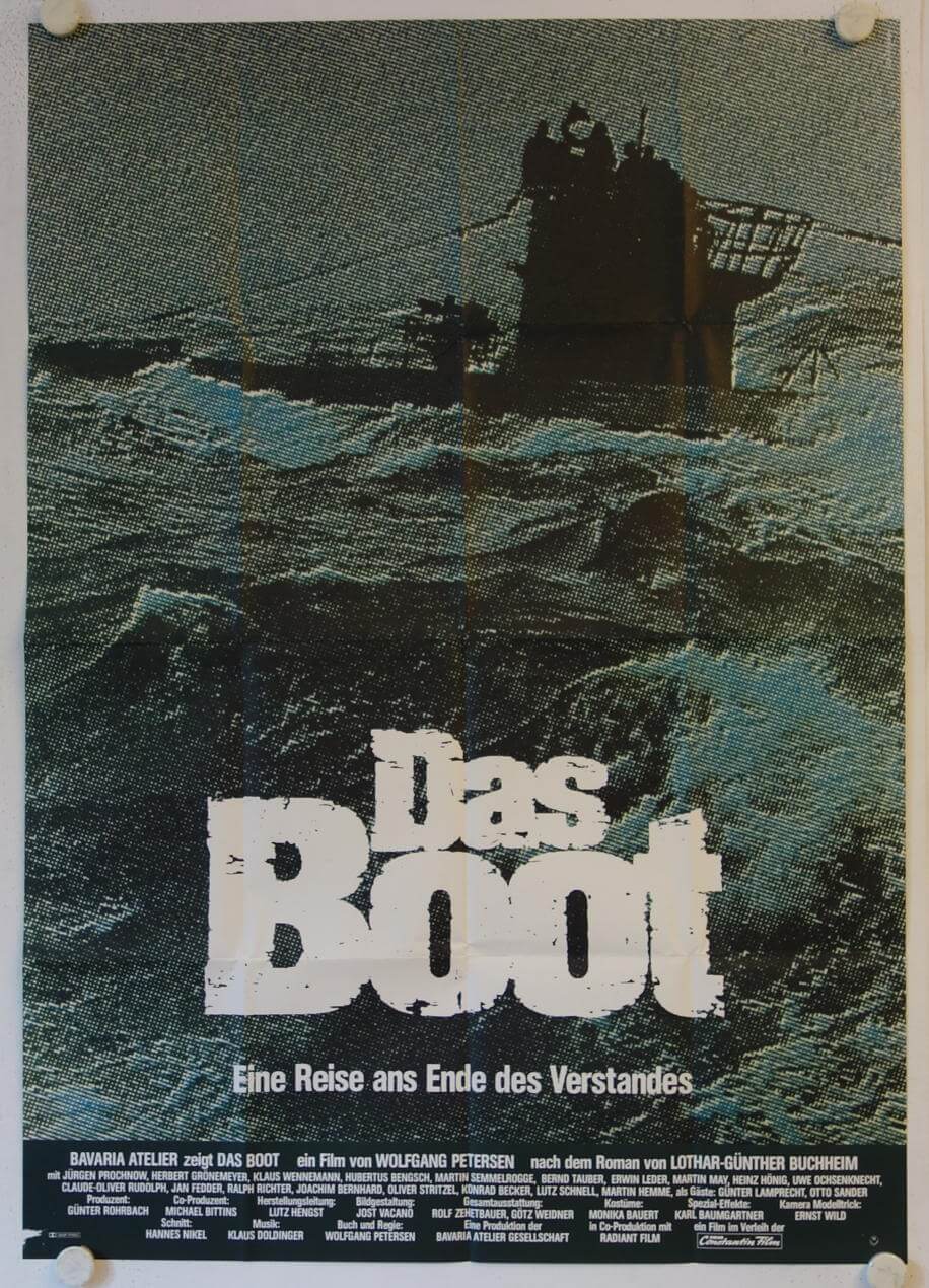 Das Boot original release german double panel movie poster