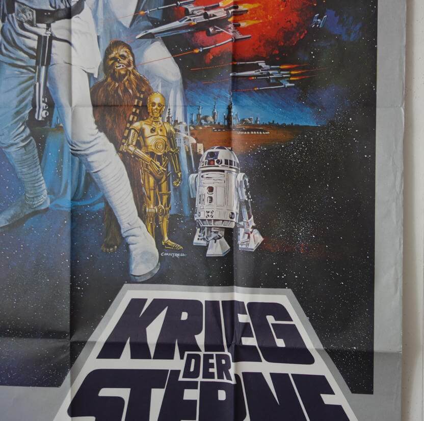 Star Wars original release small german movie poster