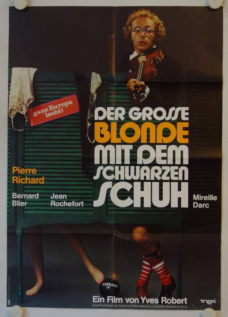 The Tall Blonde Man with one black Shoe original release german movie ...