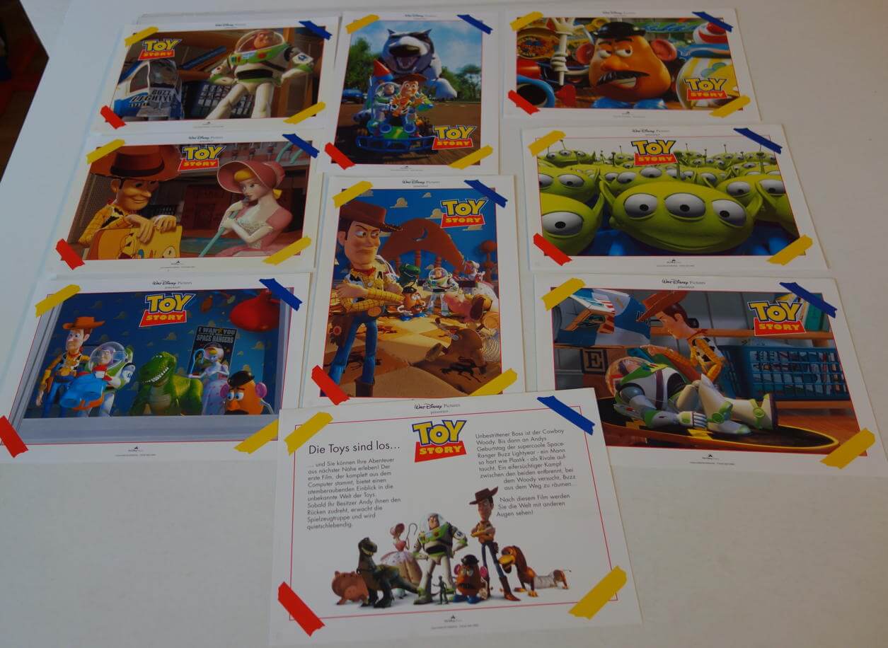 Toy Story original release german lobby stils