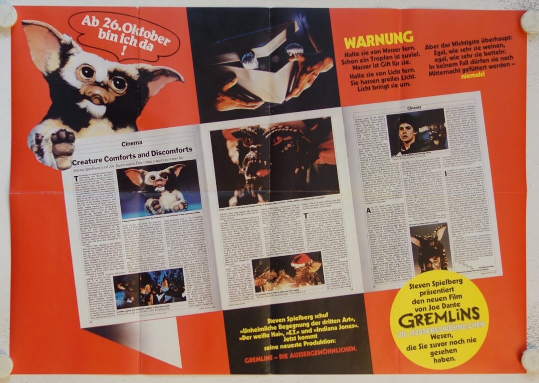 Gremlins original release german movie poster