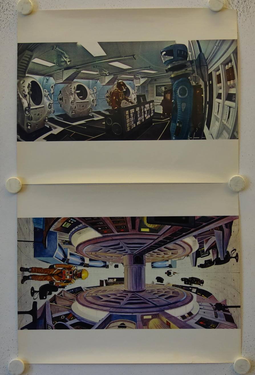 2001 - A Space Odyssey original release italian movie poster set