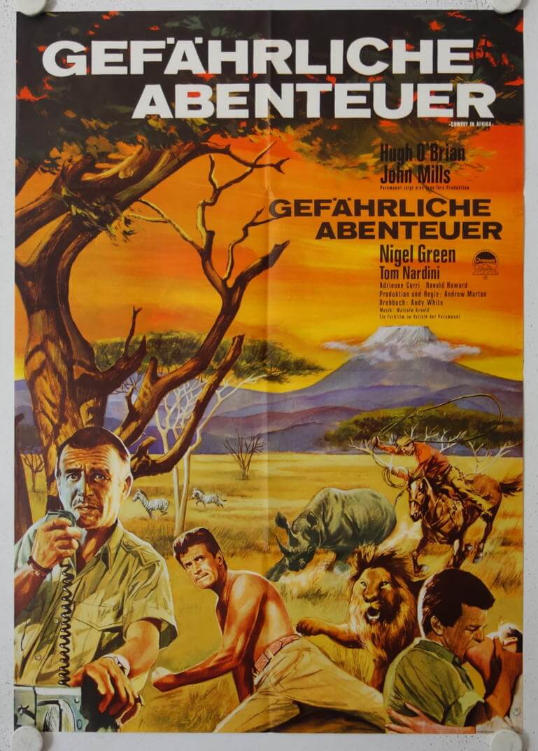 Cowboy in Africa original release german movie poster