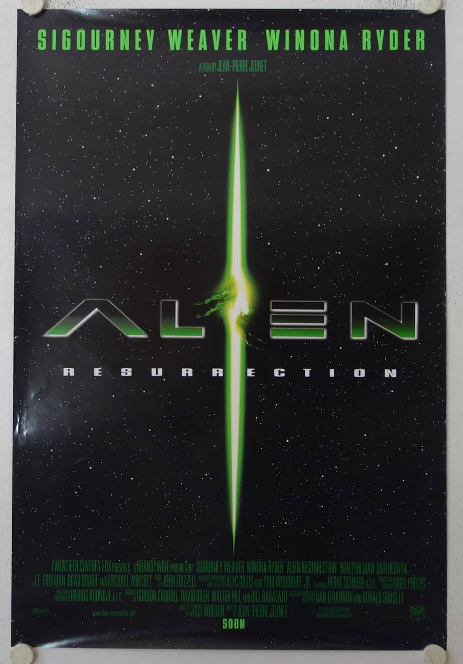 Alien: Resurrection original release US Advance movie poster
