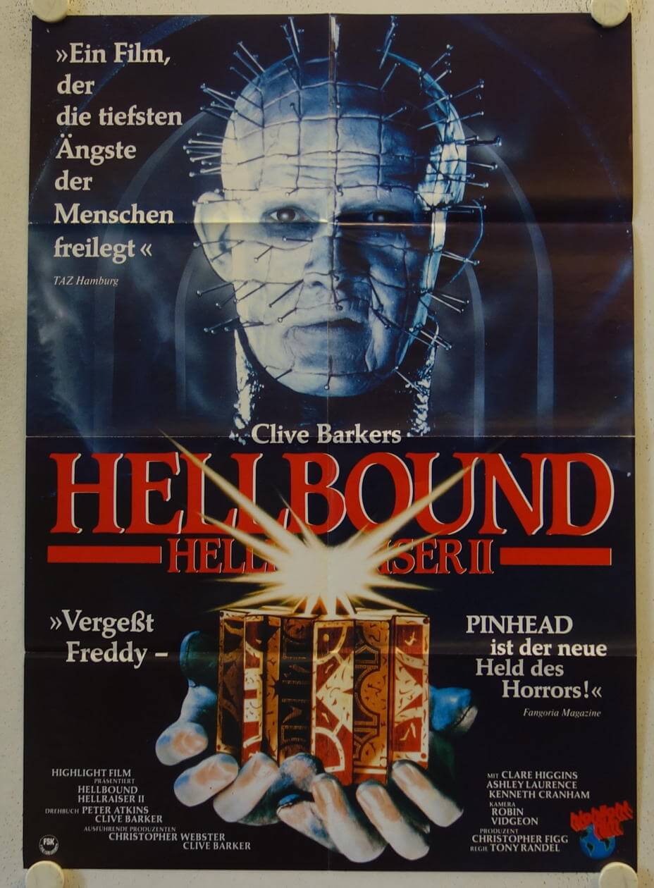 Hellbound: Hellraiser II original release german movie poster