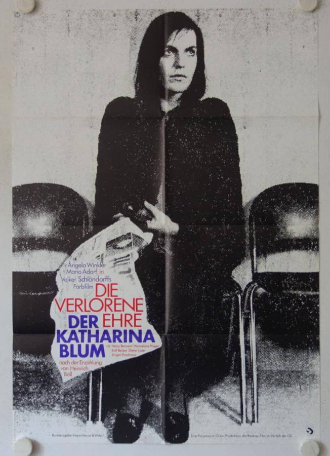 Die verlorene Ehre der Katharina Blum originales deutsches Filmplakat